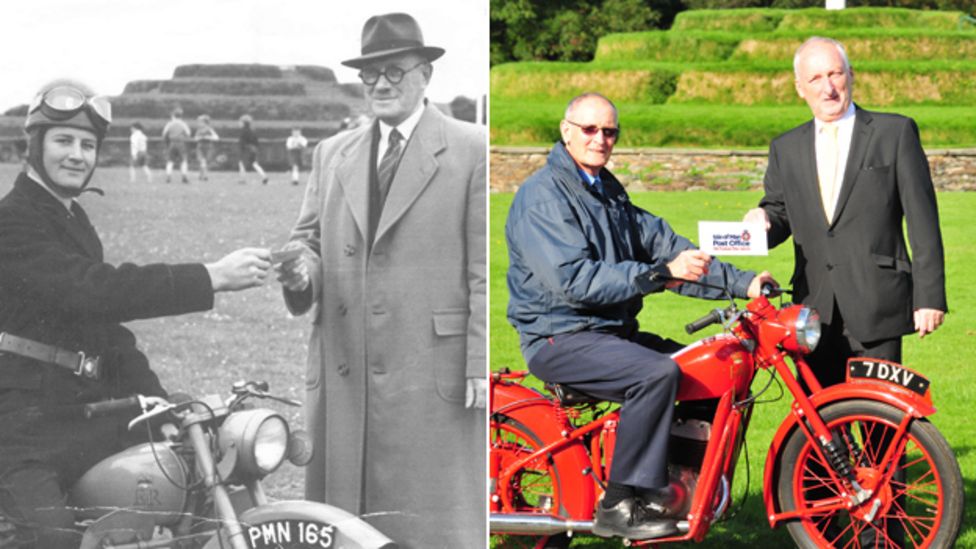 Isle of Man postman 'still delivering' after 60 years - BBC News