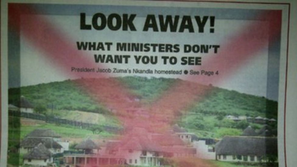 Jacob Zuma's Nkandla home: South African papers defy photo ban - BBC News