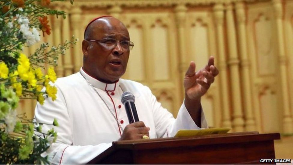SA church leader, Cardinal Napier, visits Isle of Man - BBC News
