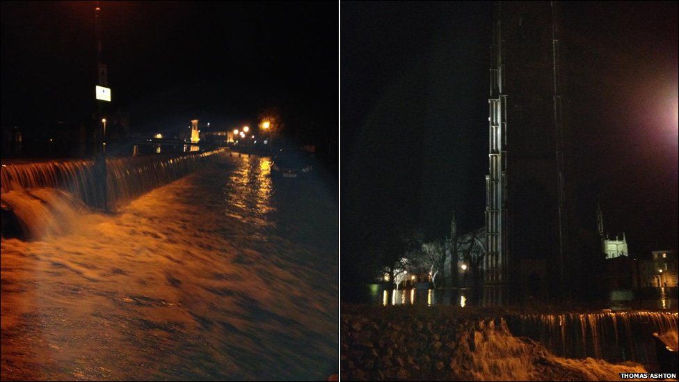 In pictures: Tidal surge floods Boston - BBC News