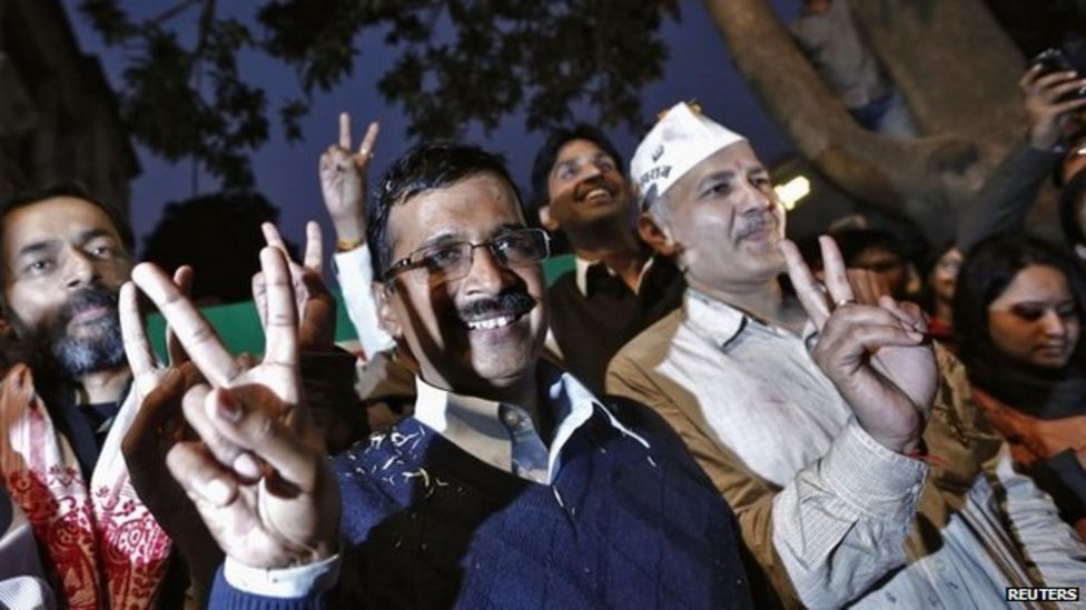 A spectacular debut by a new Indian party - BBC News