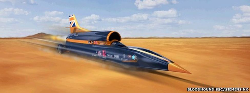 Bloodhound 1,000mph car to use Norwegian Nammo rocket - BBC News