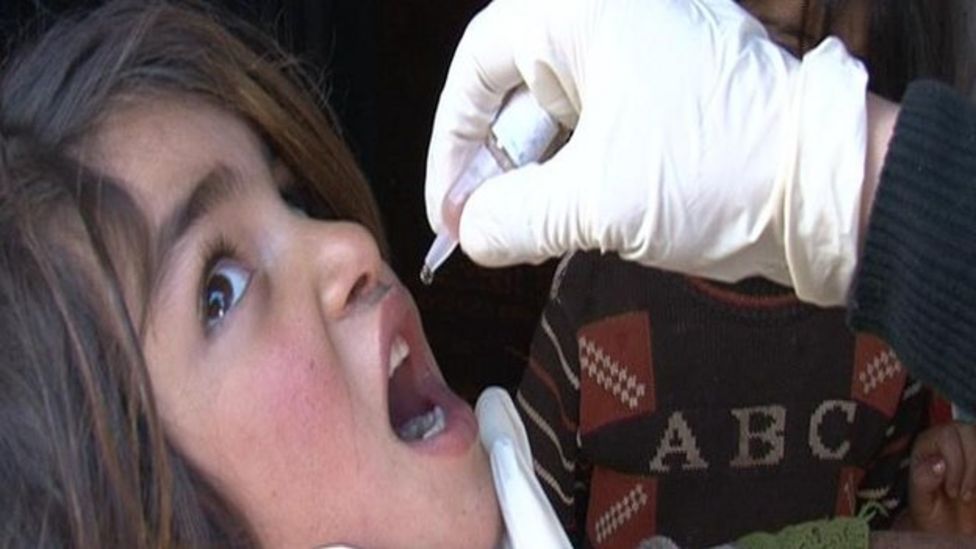 Middle East attempts to ward off scourge of polio - BBC News