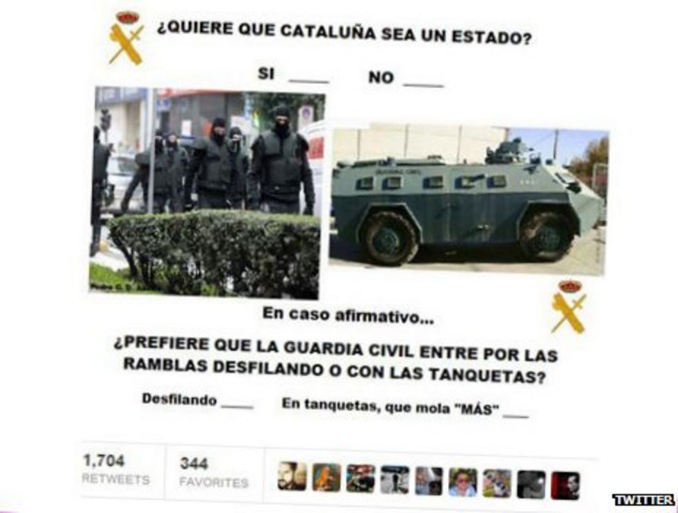 #BBCtrending: 'Joke' tweet about Catalan independence sparks furore ...