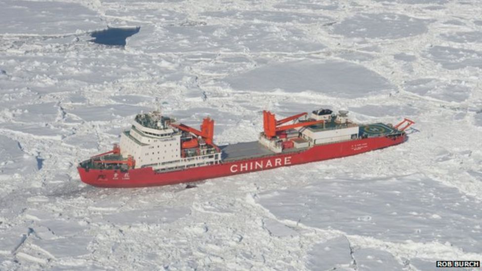 Antarctic rescue: US ice-breaker to help stuck ships - BBC News