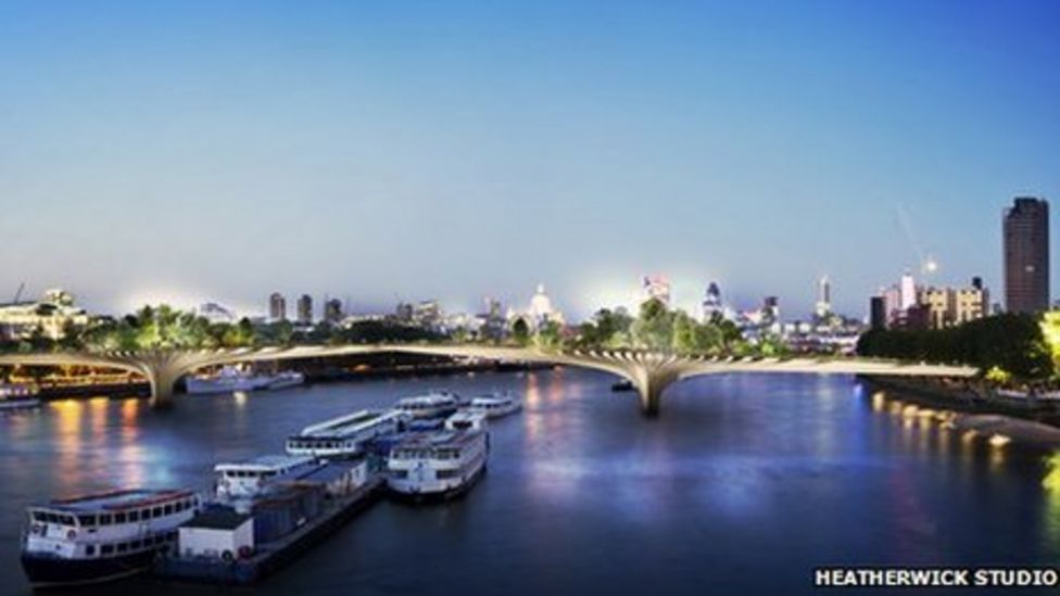 London's River Thames garden bridge a 'vanity project' - BBC News