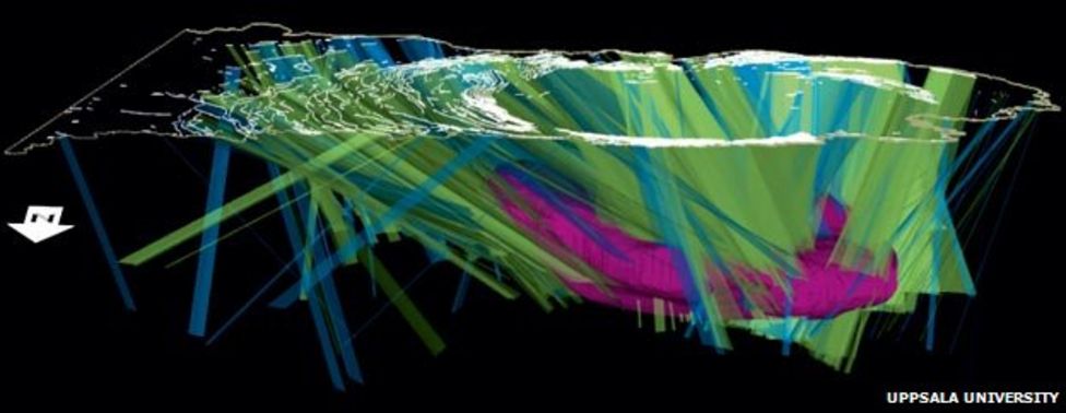 3D images created of ancient Scottish volcano - BBC News