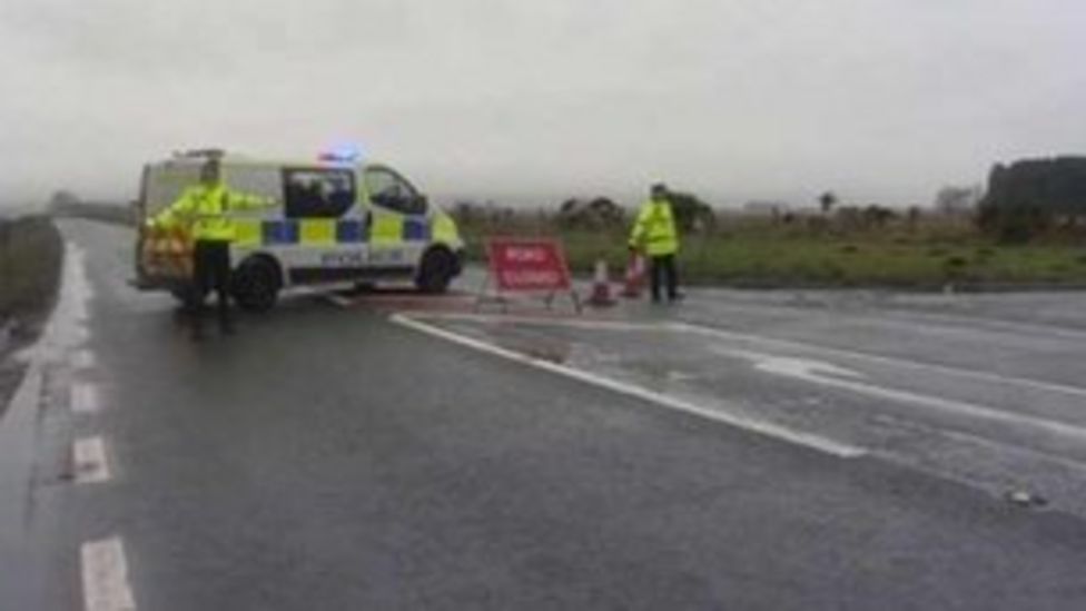 Two men killed in crash on A92 in Fife near Freuchie - BBC News