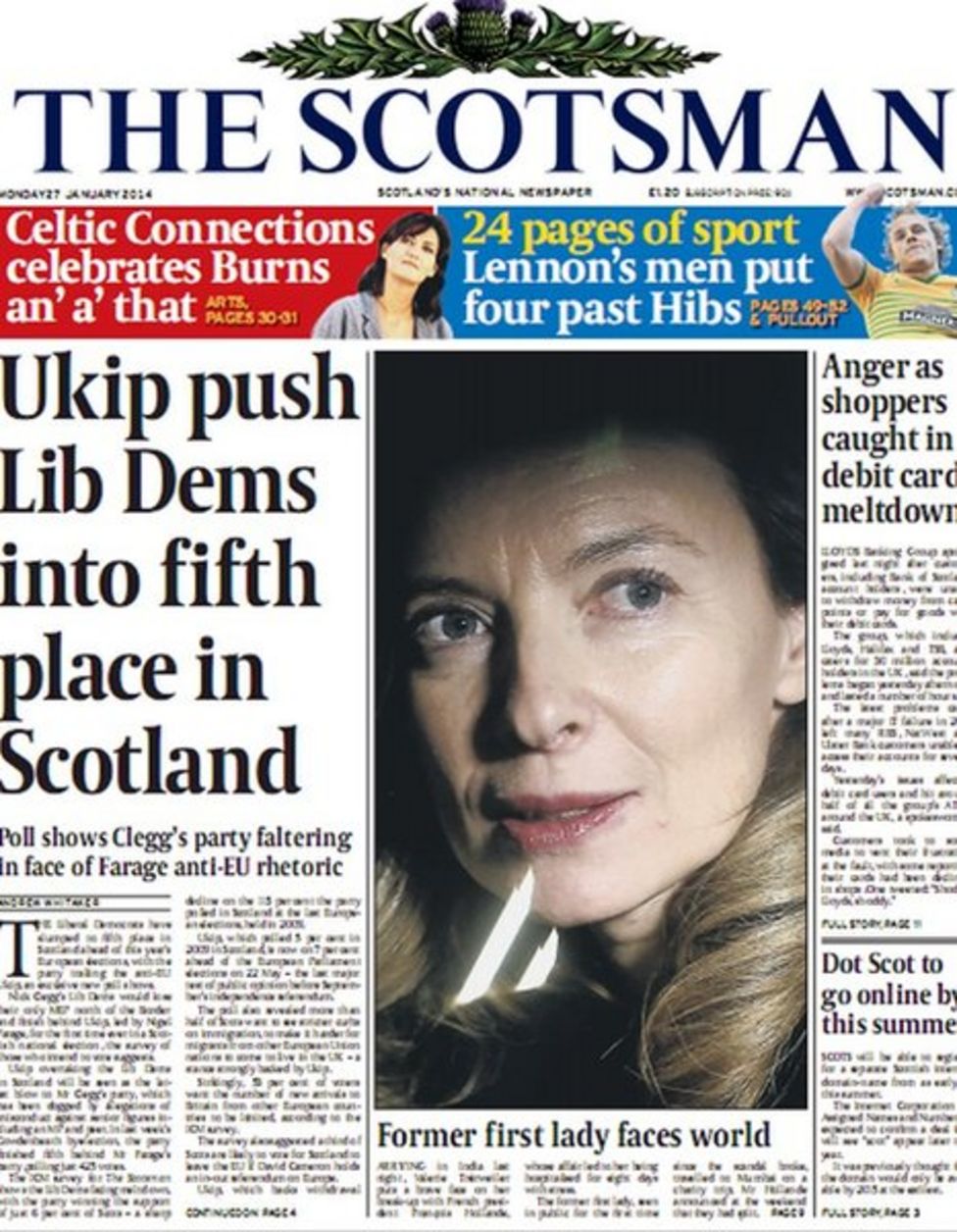 The front pages of Scotland's newspapers - BBC News