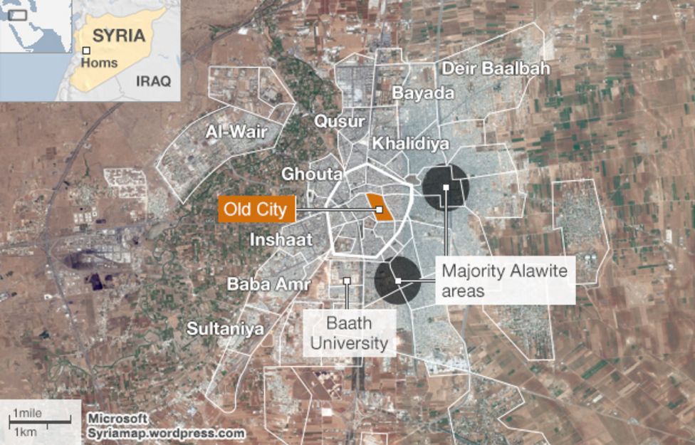 Syria conflict: 'Deal reached' on Homs civilian evacuations - BBC News