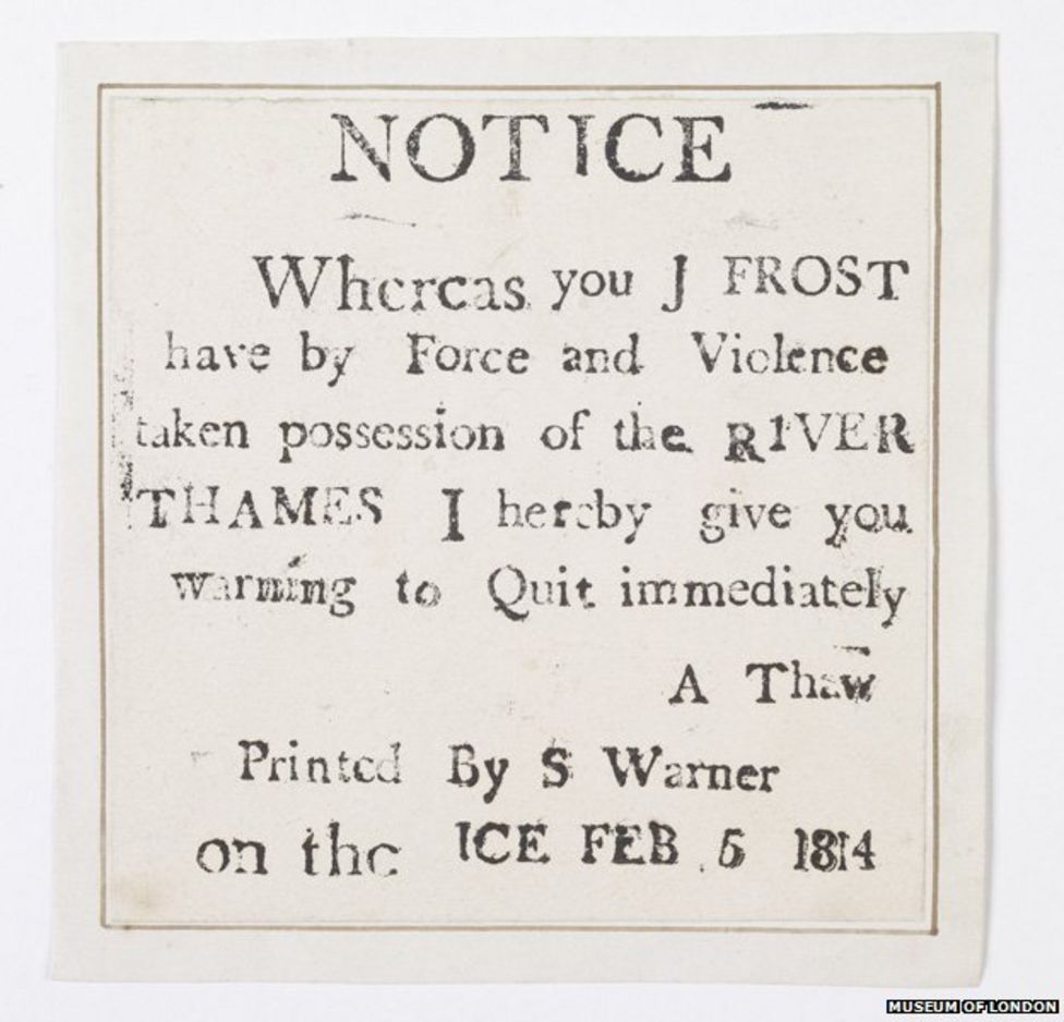 Frost fair: When an elephant walked on the frozen River Thames - BBC News