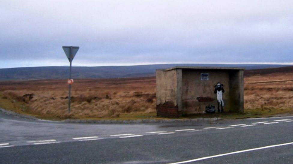 The beauty of the UK's loneliest bus stops - BBC News