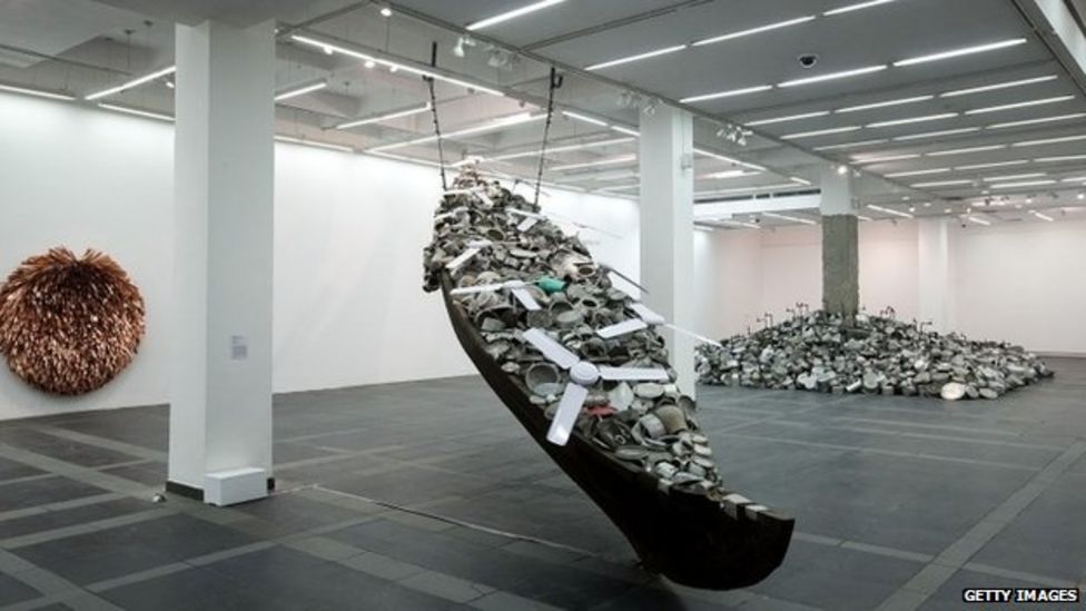 The stainless shine of Indian artist Subodh Gupta's art - BBC News