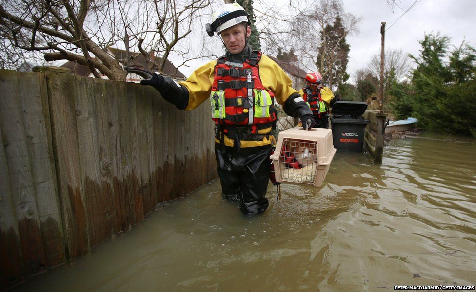 In pictures: Winter floods in UK - BBC News