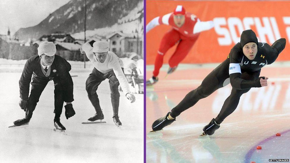 Pictures: Winter Olympics - then and now - BBC Newsround