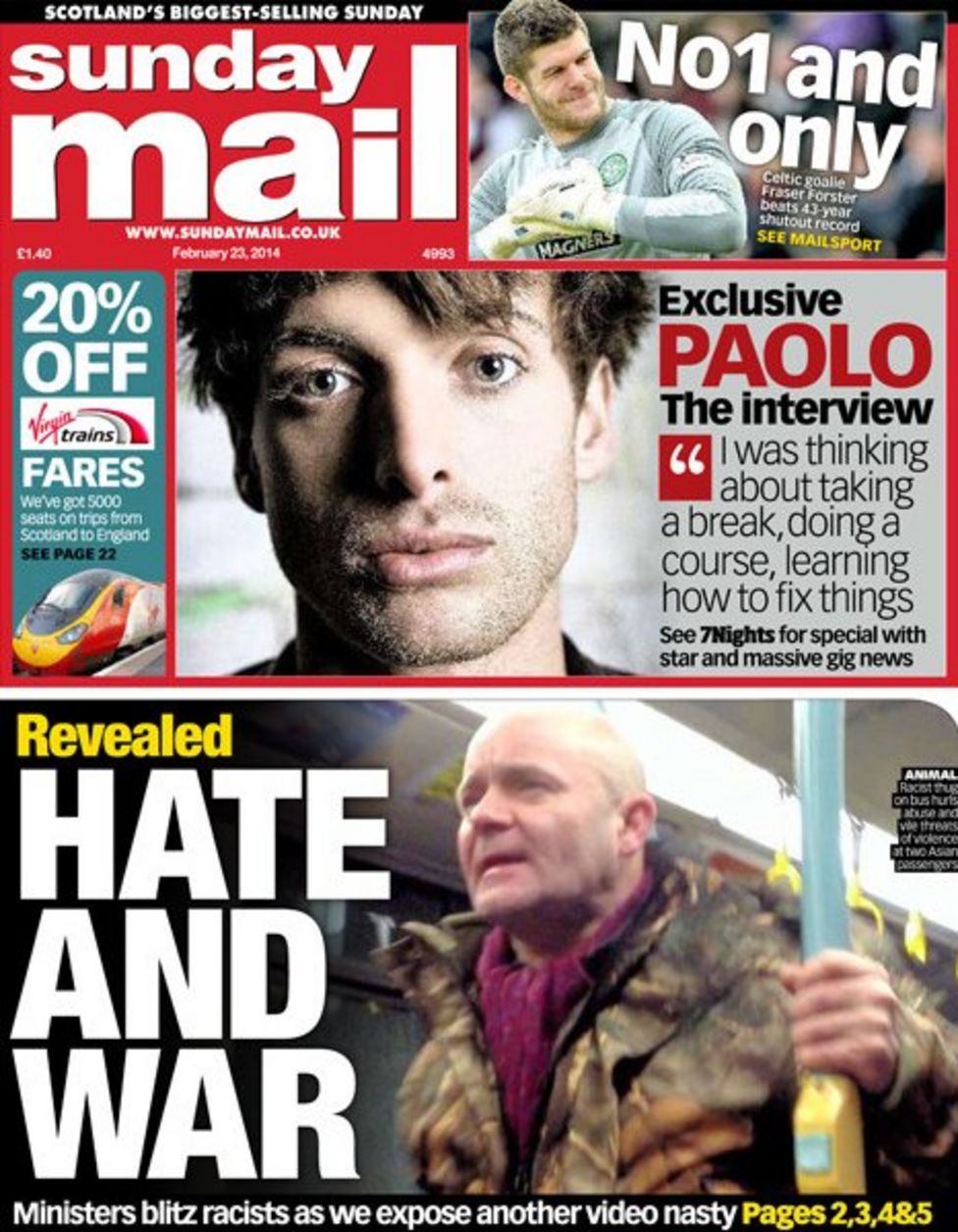 The front pages of Scotland's newspapers - BBC News