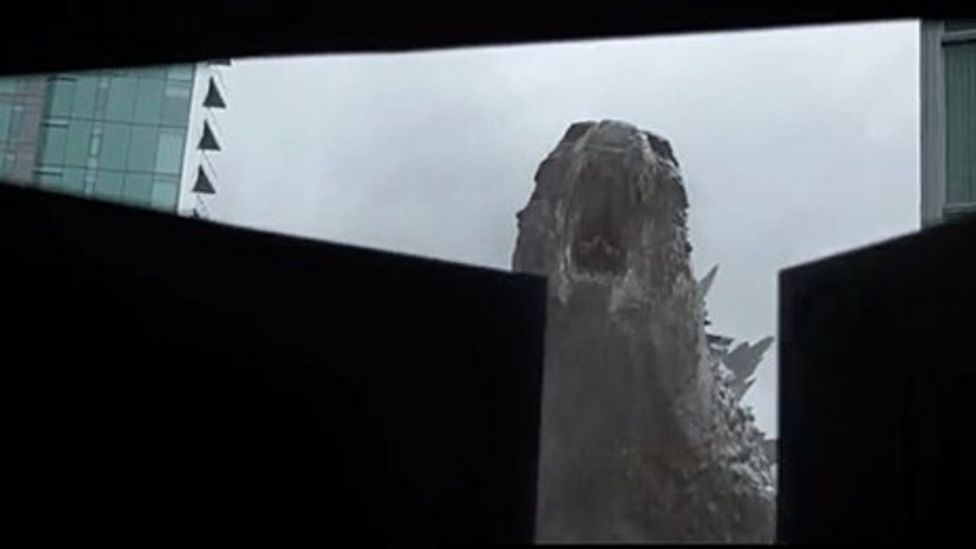 Godzilla: first footage screened at London cinema - BBC News