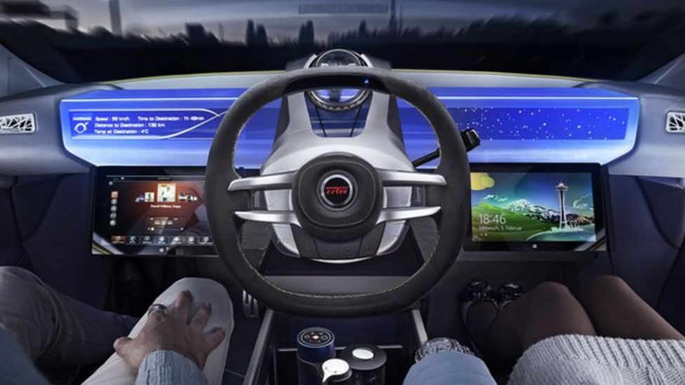 Geneva Motor Show: Passengers' view of driverless cars - BBC News