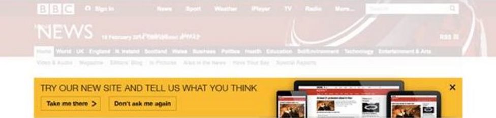 BBC News Online: Responsive design in beta - BBC News