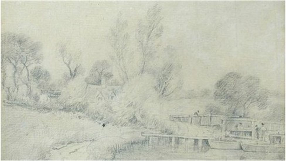 John Constable pencil drawings make £187,000 at auction - BBC News