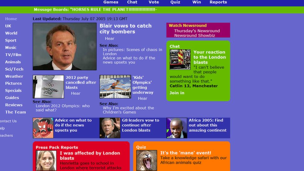 Pictures: How the Newsround website has changed over time - BBC Newsround