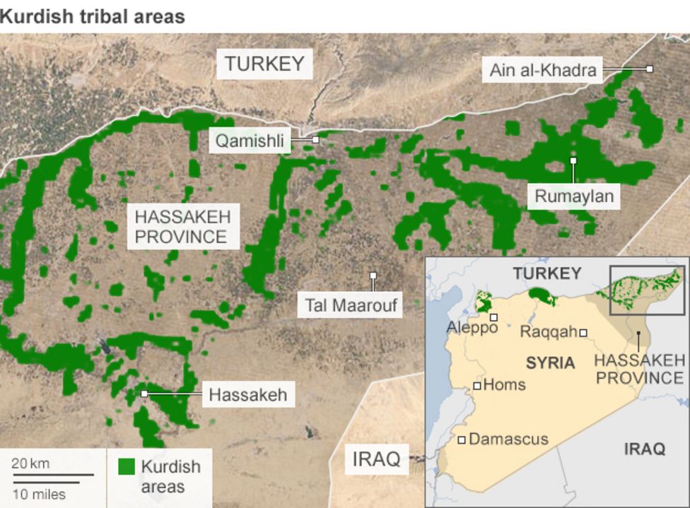 Syria crisis: Kurds fight to keep out encroaching jihadists - BBC News