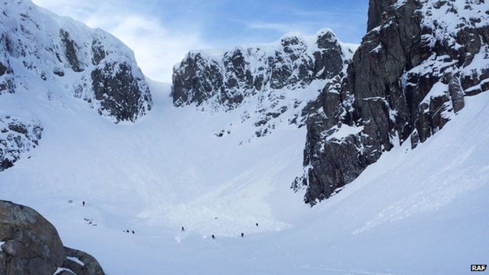 Climber tells of surviving 'Dragon' avalanche on Ben Nevis - BBC News