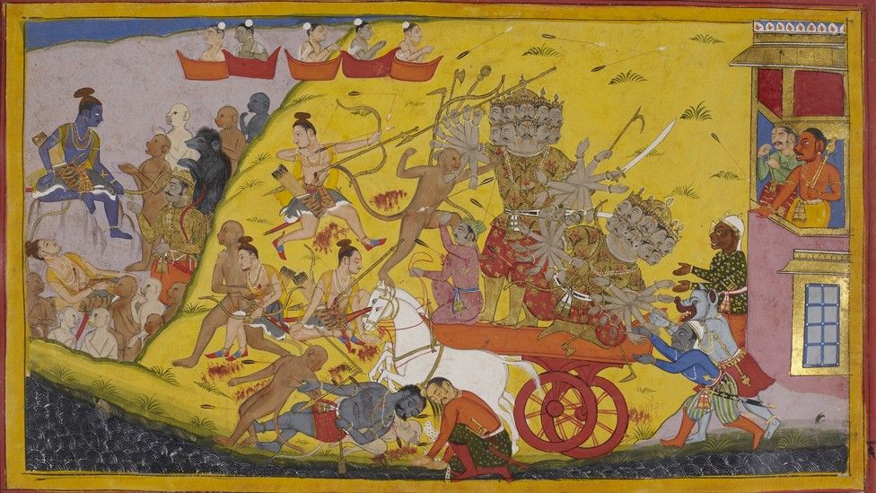 In pictures: Stunning Ramayana manuscript goes digital - BBC News