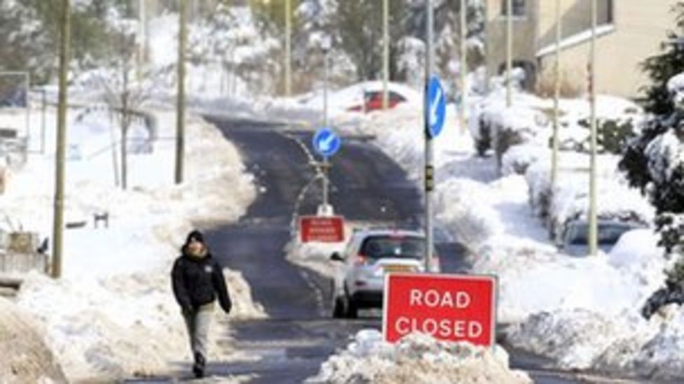 Extreme snow: One year on from worst blizzard in 50 years - BBC News