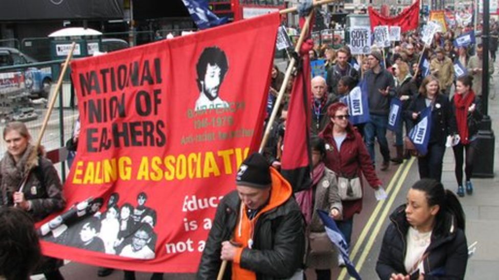 Thousands of schools shut by NUT strike - BBC News