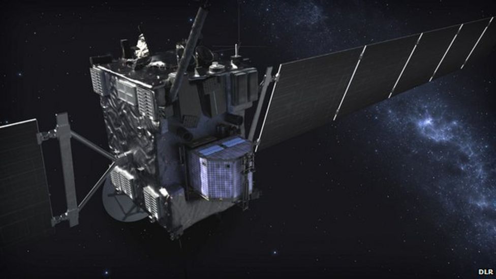 Comet lander checks in with Earth - BBC News