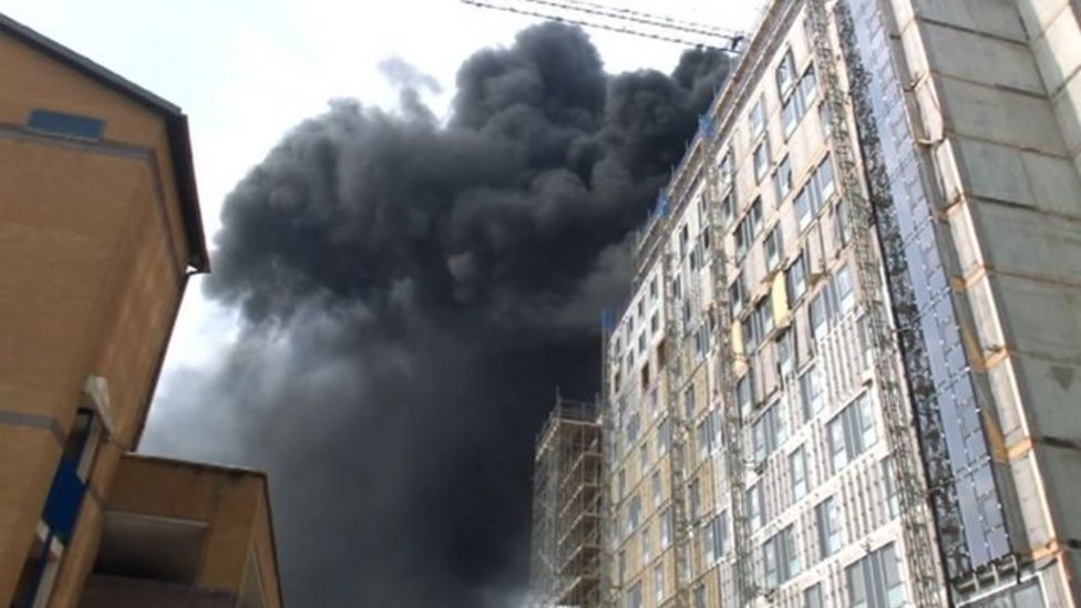 Large construction site fire in Southampton city centre 'an accident ...