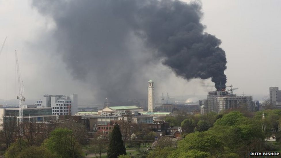 Large construction site fire in Southampton city centre 'an accident ...