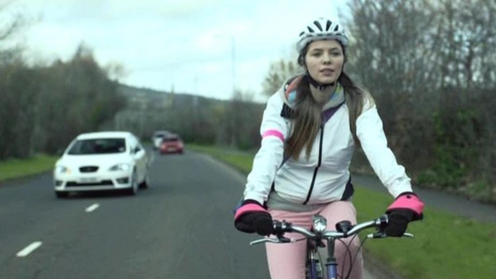 DoE TV adverts target Northern Ireland cyclists' safety - BBC News