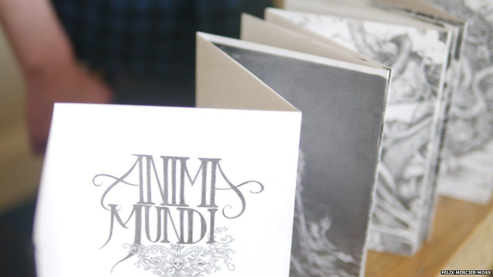 Bristol artist creates giant concertina book - BBC News