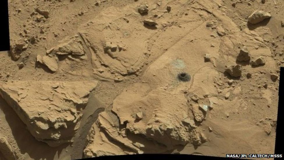 Nasa's Curiosity Mars rover drills for rock sample - BBC News