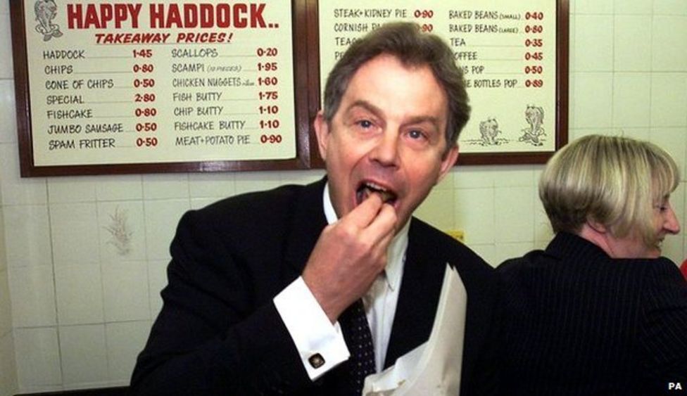Why do politicians try so hard to eat like voters? - BBC News