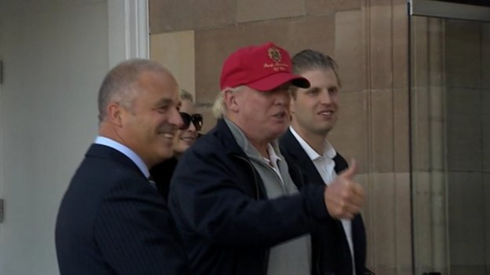 Donald Trump in Scotland: 'Brexit a great thing' - BBC News