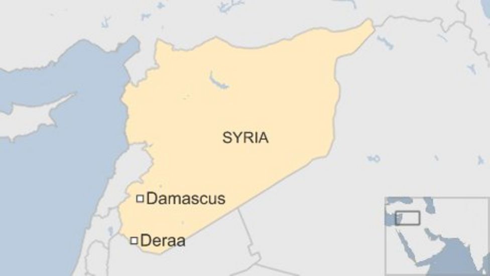 Syria crisis: Mortars 'kill 20' at pro-Assad rally in Deraa - BBC News