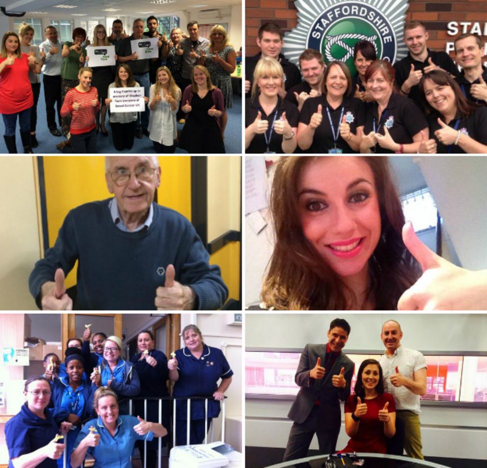 Stephen Sutton: Funeral held after Twitter 'thumbs up' - BBC News