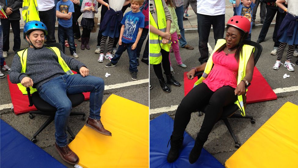 Pictures: Ricky and Ayshah's World Record attempt - BBC Newsround