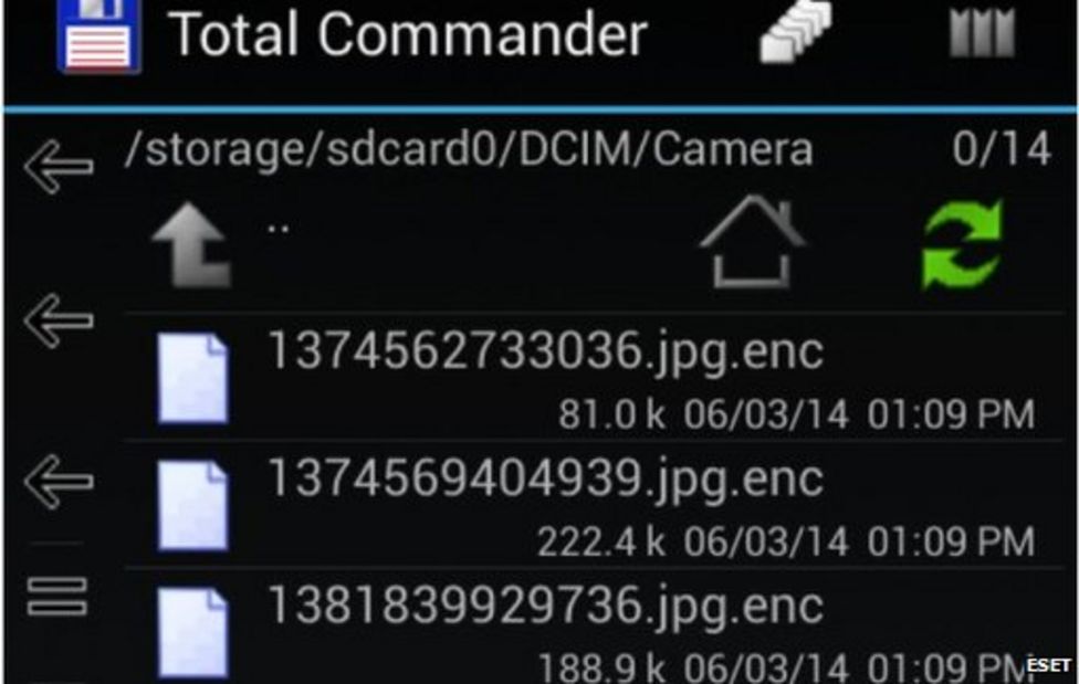 Android Simplelocker ransomware encrypts SD card files - BBC News