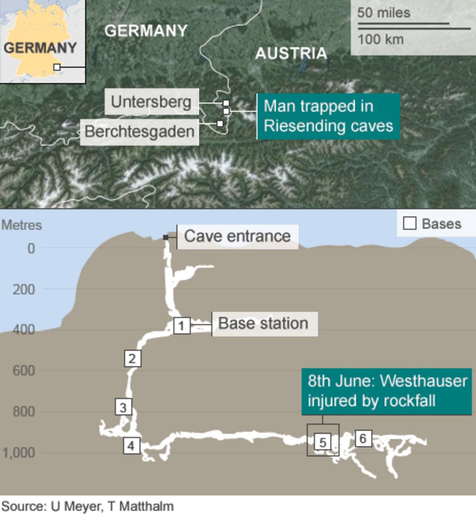 Riesending rescue: German caver Johann Westhauser surfaces - BBC News