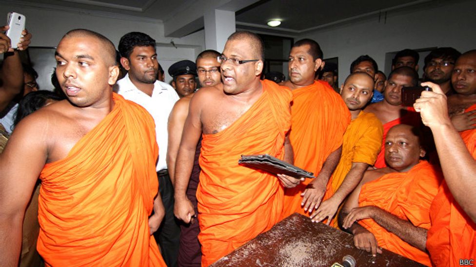 Sri Lanka charges moderate monk critical of anti-Muslim violence - BBC News