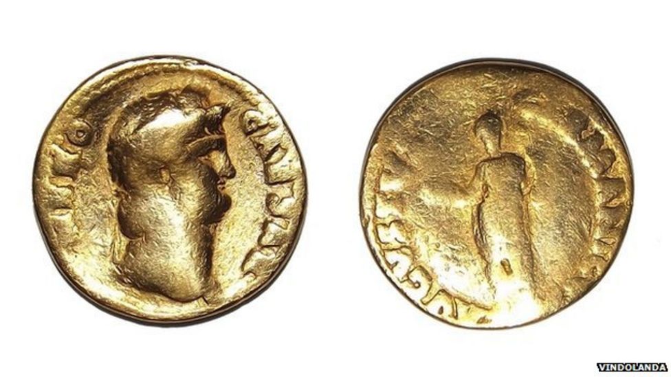 Vindolanda dig unearths rare Roman gold coin - BBC News