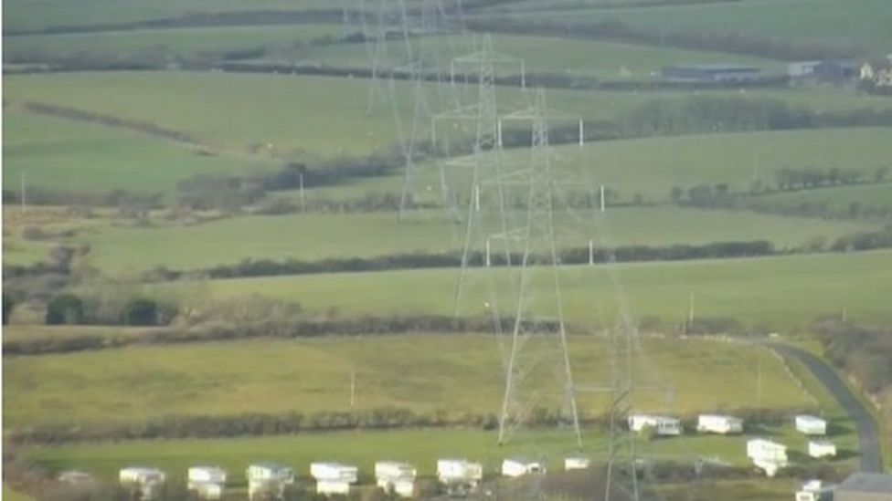 National Grid timetable slips for Anglesey power lines - BBC News