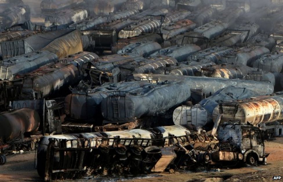 Taliban launch rocket attack on Kabul oil tankers - BBC News