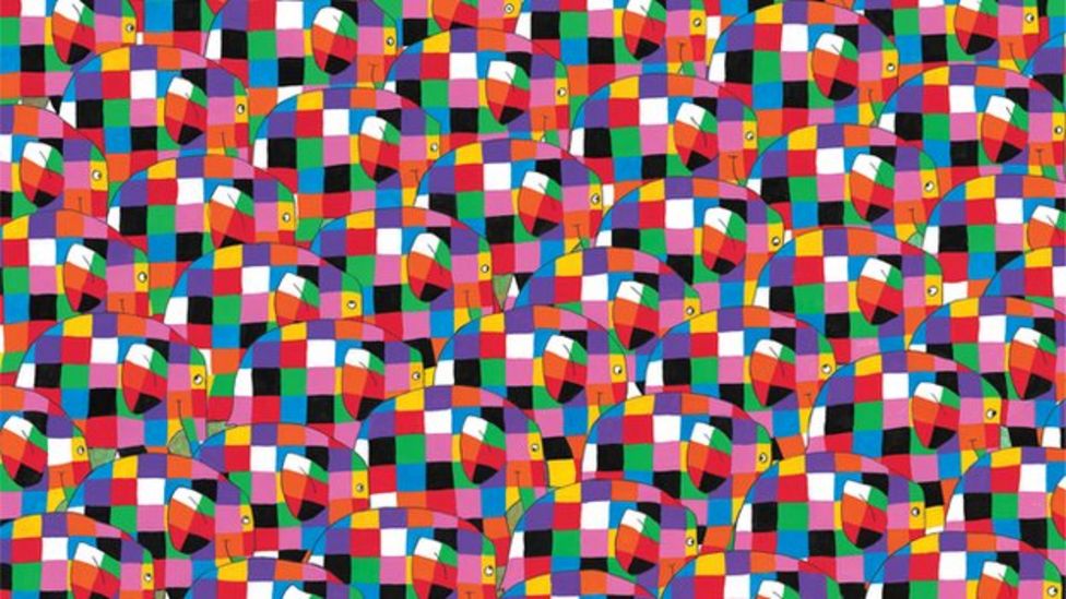 The evolution of Elmer the Patchwork Elephant - BBC News