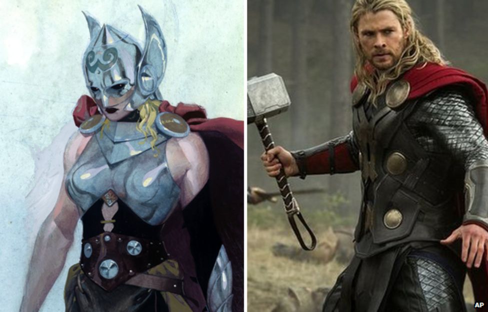 Thor gender swap: Male characters recast as females - BBC News