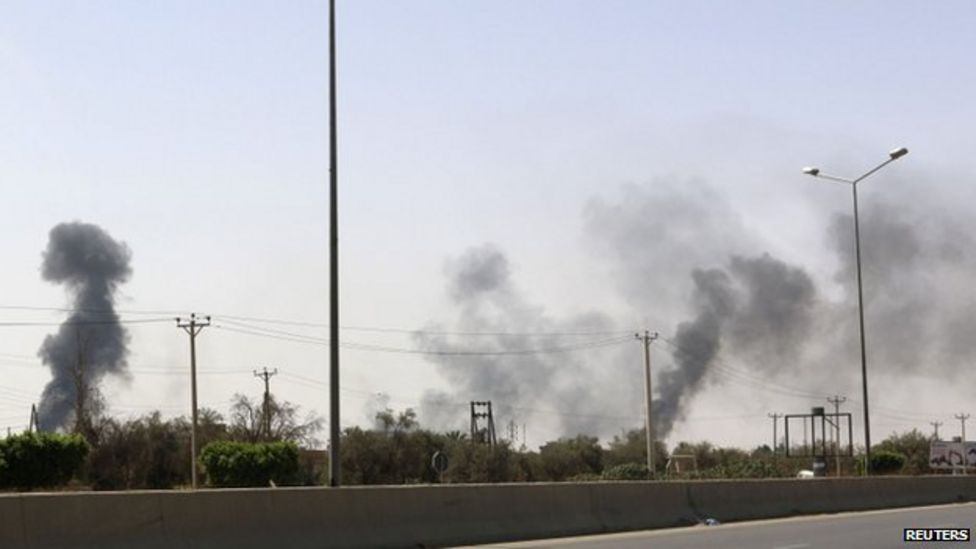 US evacuates embassy staff from Libya due to militia clashes - BBC News